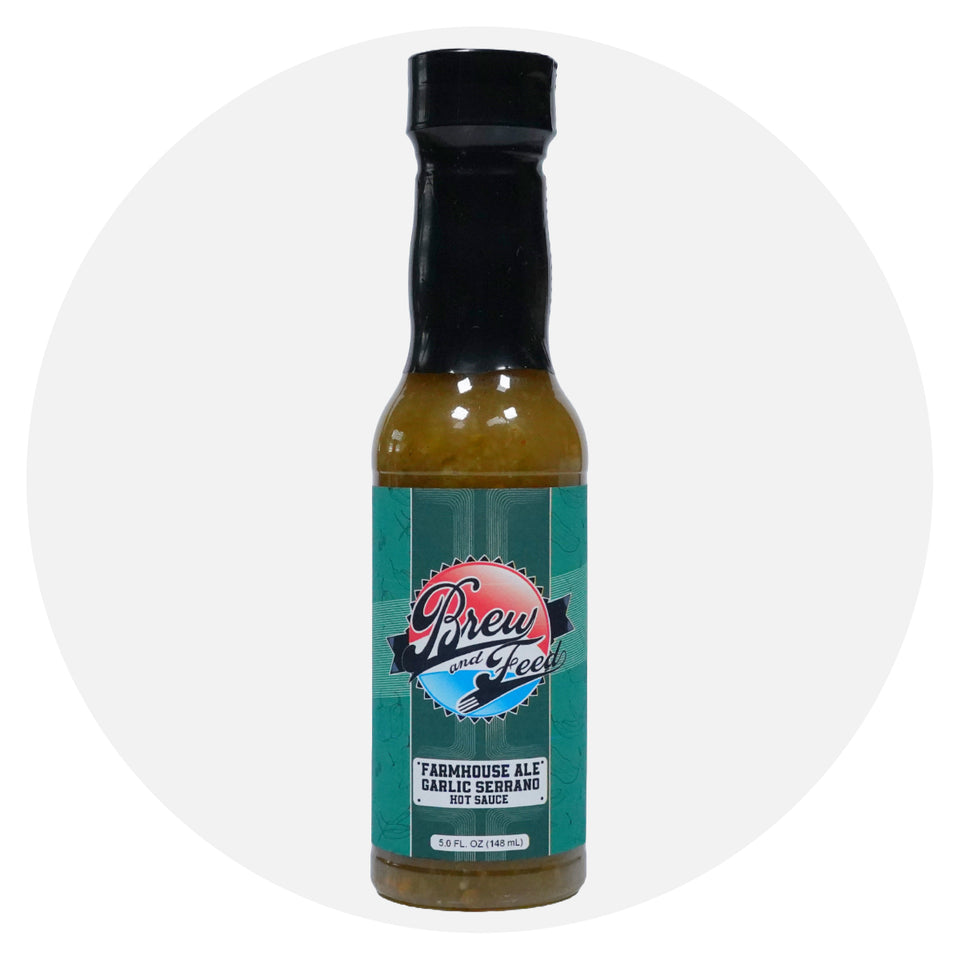 Farmhouse Ale Garlic Serrano Hot Sauce (5 oz)
